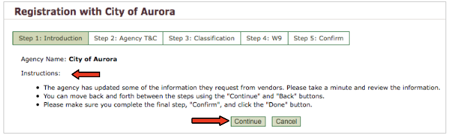 Public Purchase: Vendor Registration