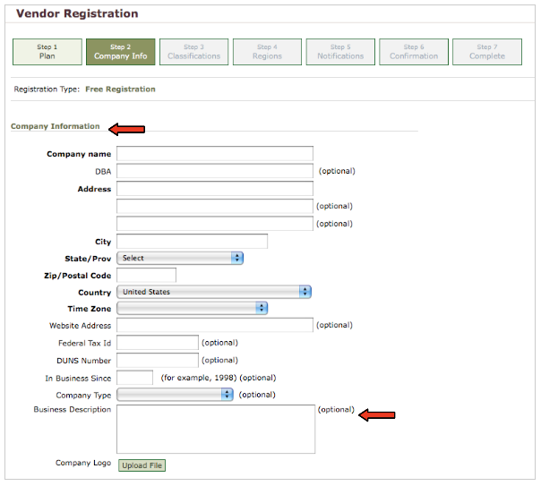 Public Purchase: Vendor Registration